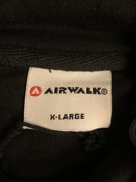 Vintage AIRWALK CLASSIC LOGO VINTAGE RARE BLACK HOODIE | Grailed