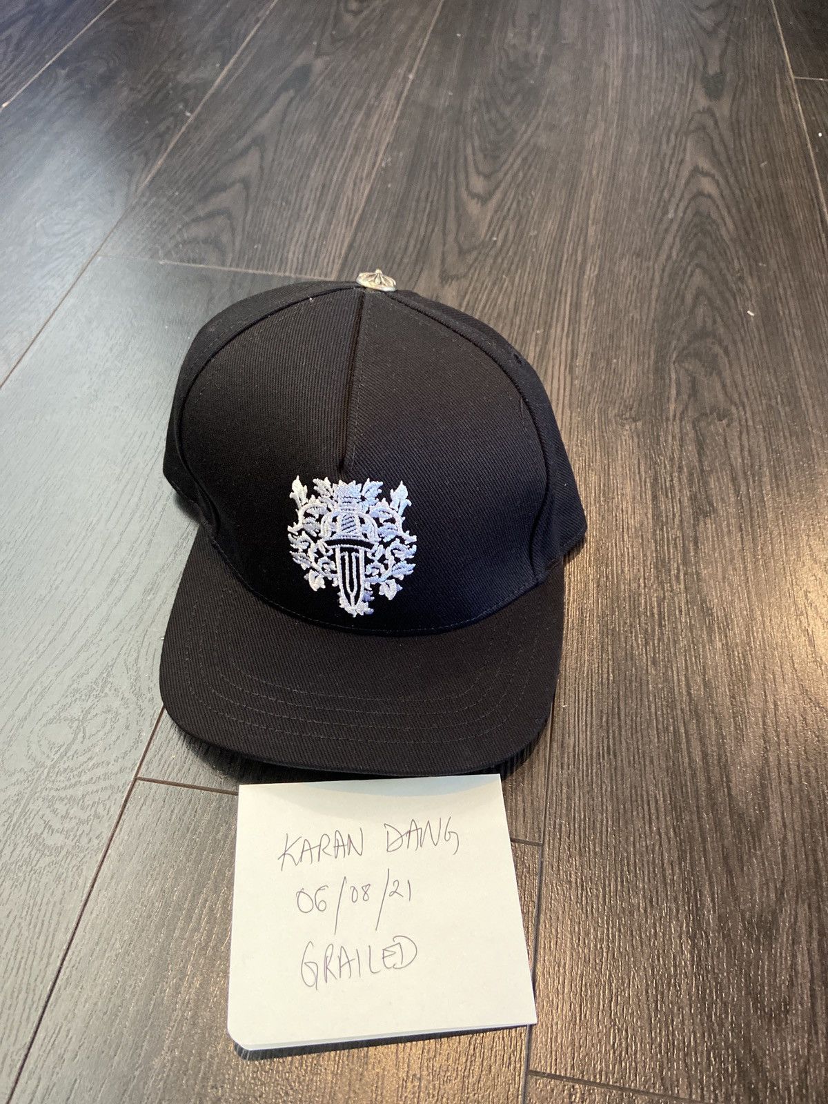 Chrome Hearts Chrome Hearts Baseball Cap Denim DGR Dagger Vine Hat ...