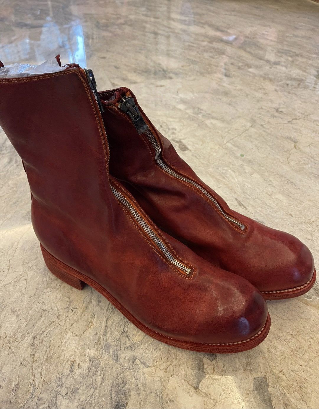 Guidi guidi pl2 red horse zip boots | Grailed