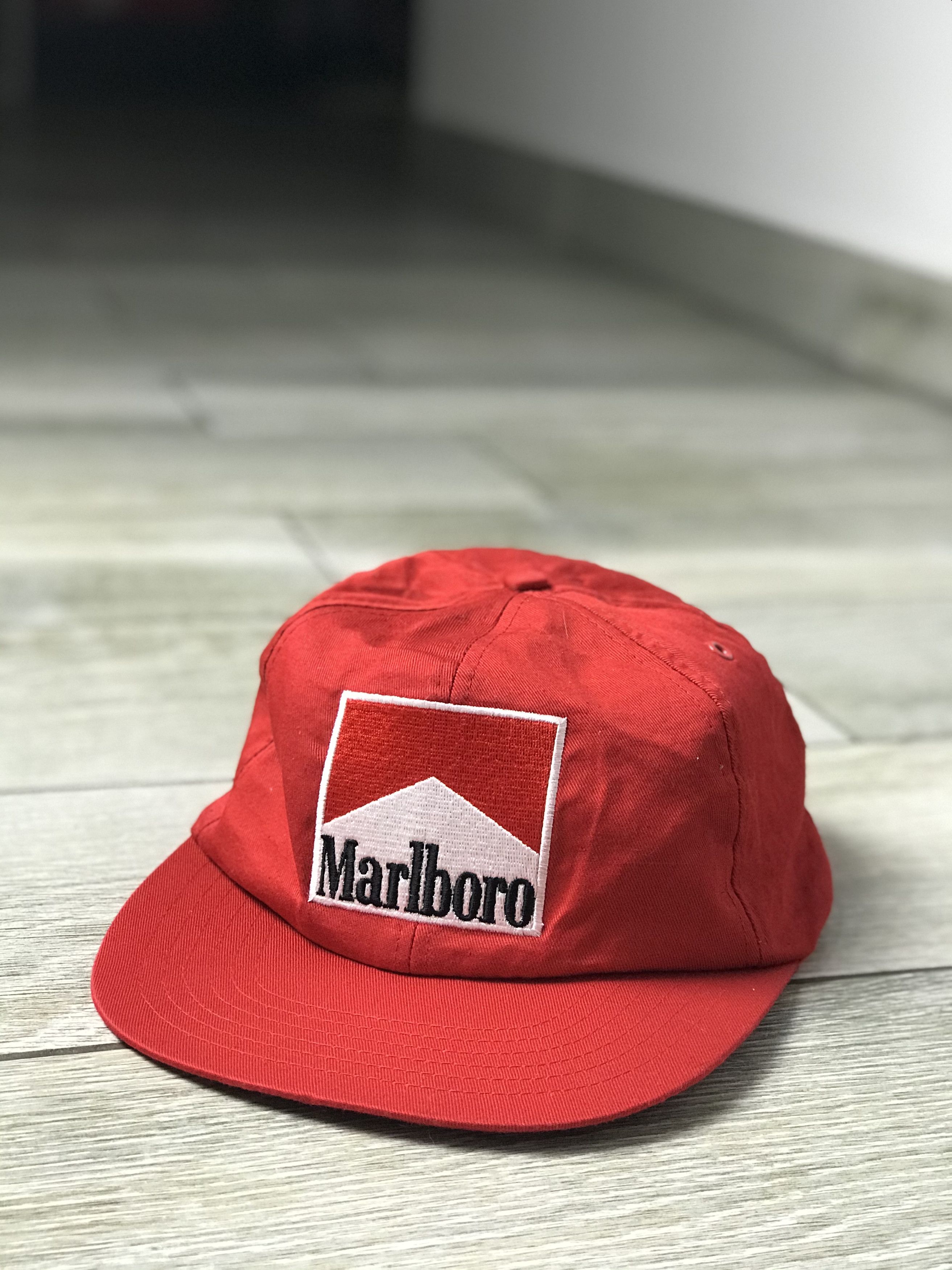 Marlboro × Vintage Marlboro vintage cap hat big logo embroidered | Grailed