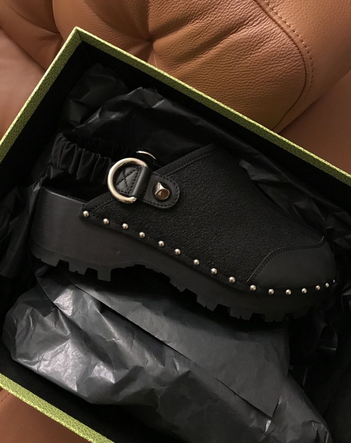 Brain Dead Brain Dead black energy absorber zoccolo clogs size 41 | Grailed