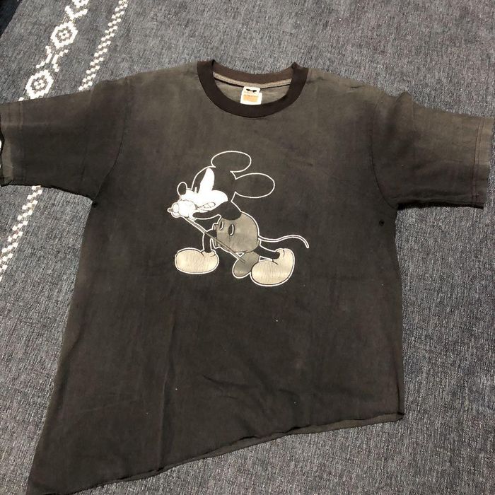 Number (N)ine Number Nine Faded Black Mickey Tee | Grailed