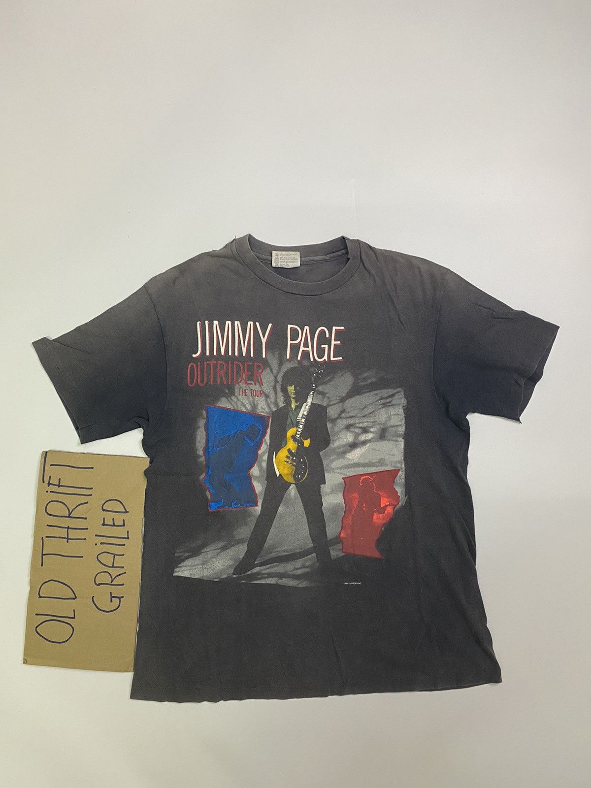 Vintage Vintage Jimmy Page Outrider The Tour band tees | Grailed