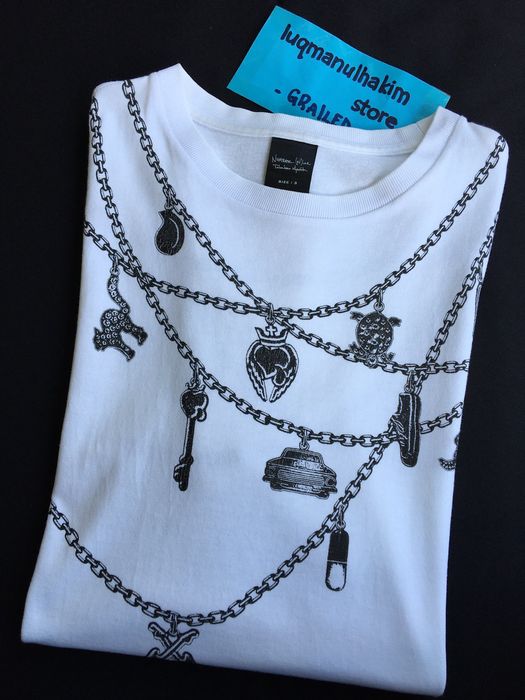 Number (N)ine Number Nine Chain Necklace Skulls Rare Design Tee | Grailed