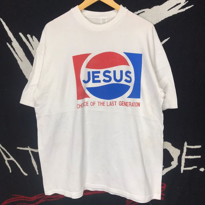 Vintage PEPSI Parody to JESUS Vintage 90s Shirt | Grailed