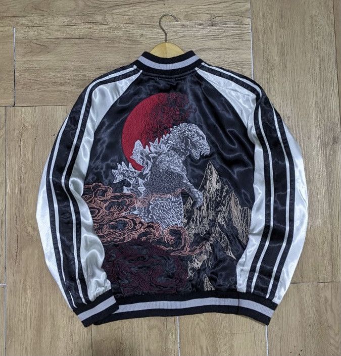 Japanese Brand × Vintage ️RARE ️ Vintage Ten Strike Godzilla Sukajan ...