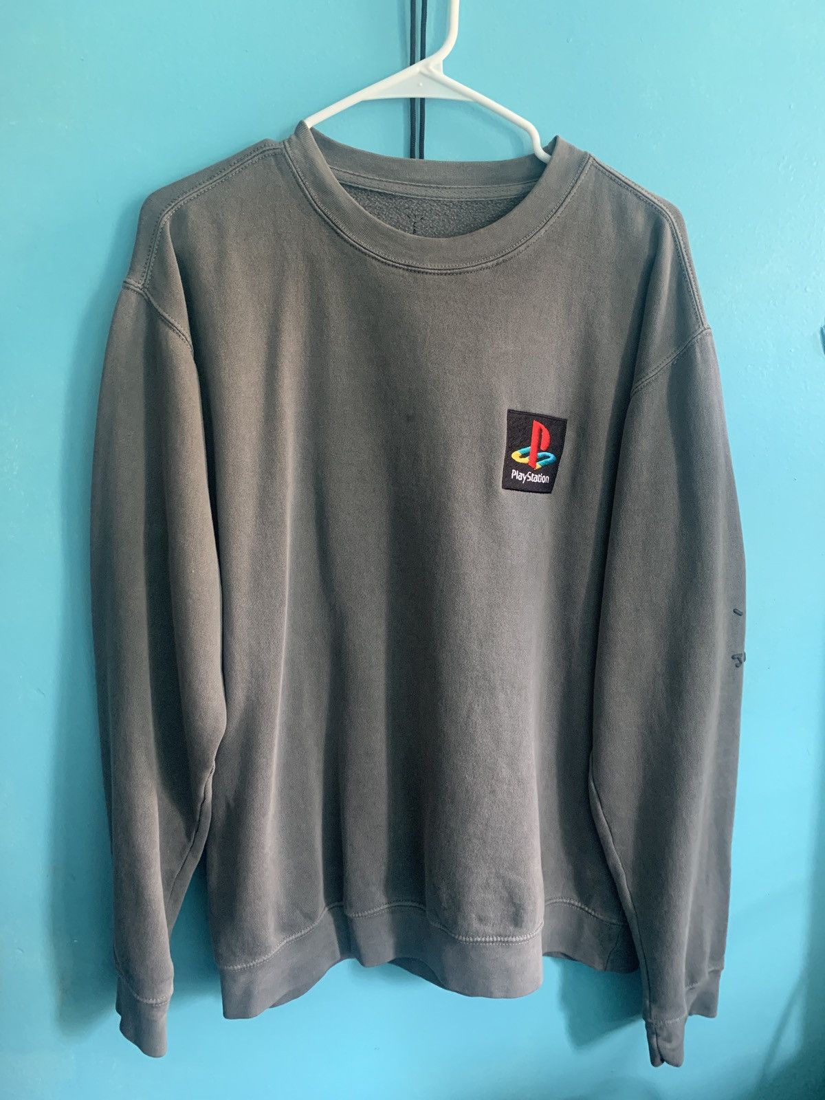 Travis Scott CACTUS JACK 🌵 x PlayStation Grey Crewneck | Grailed
