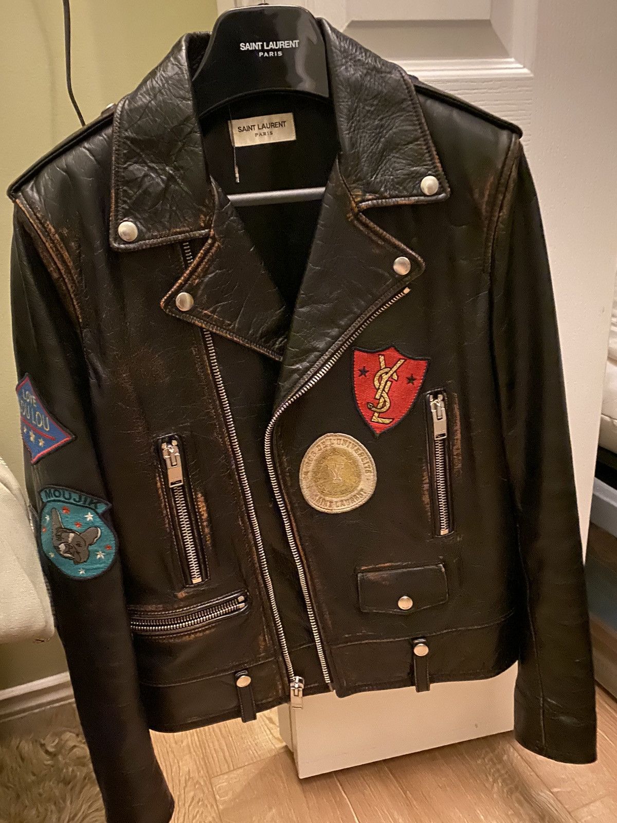 Saint Laurent Paris L01 YSL patch 2017 Biker Jacket (Final Drop) | Grailed