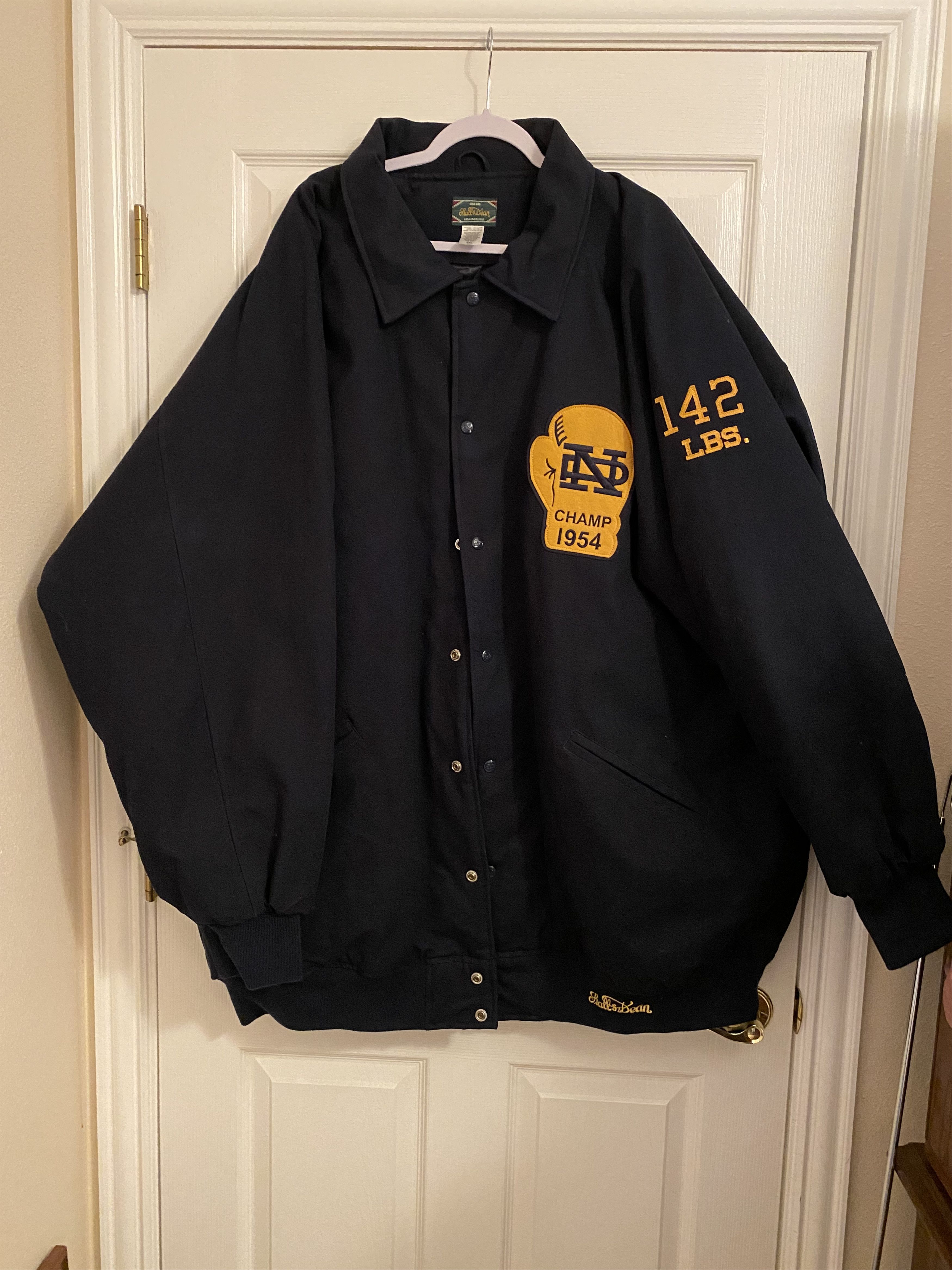 Stall And Dean STALL & DEAN NOTRE DAME 1954 BENGAL BOXING TEAM JACKET ...