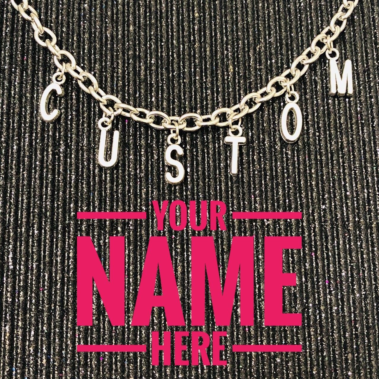 Rockers Personalized Custom Word alphabet letters Necklace Choker | Grailed