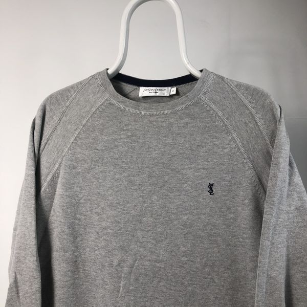 Vintage Yves Saint Laurent Crewneck Knit Sweater Jumper Vintage YSL ...