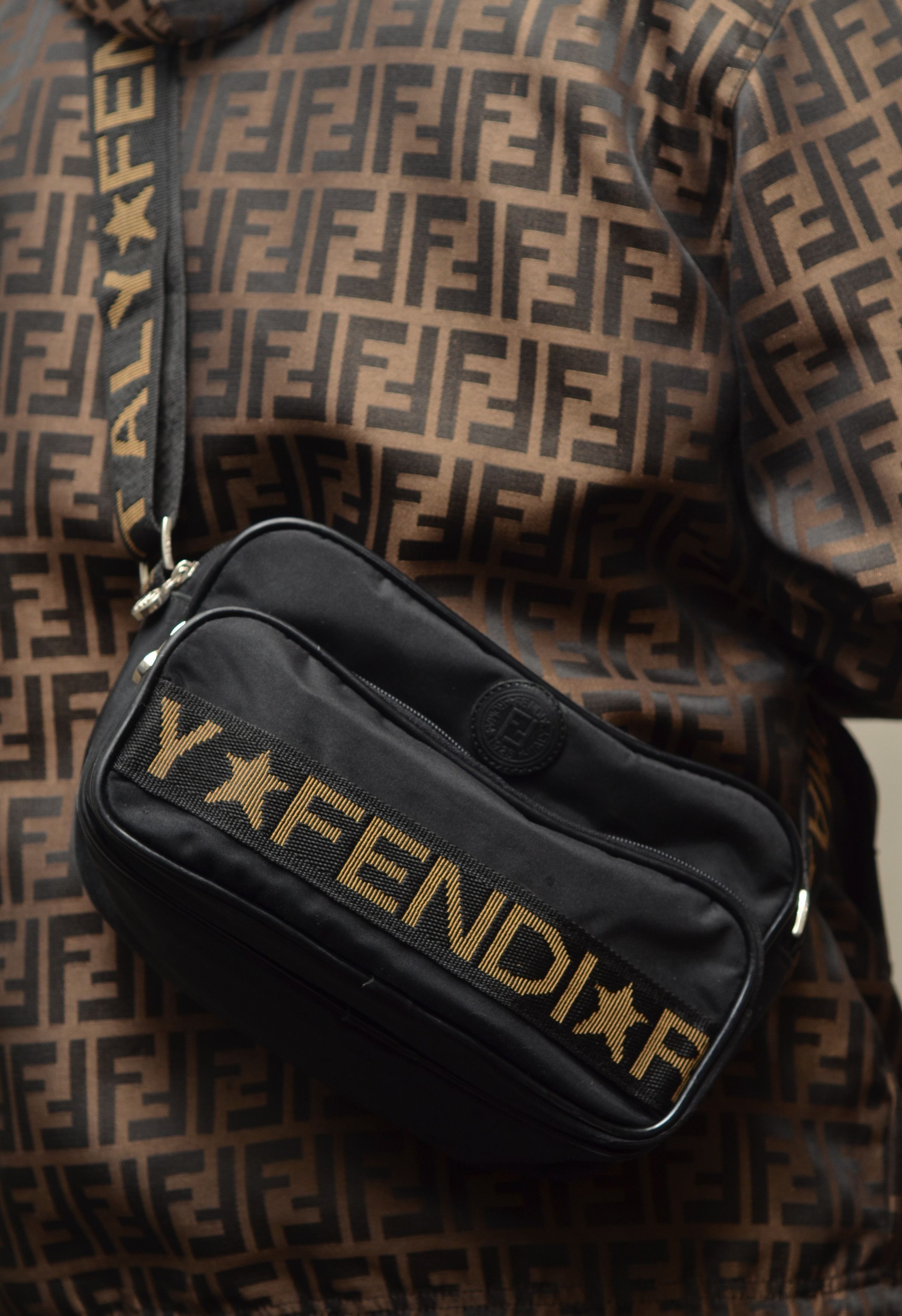 Fendi × Italian Designers × Luxury FENDI ROMA 1925 Vintage Nylon ...