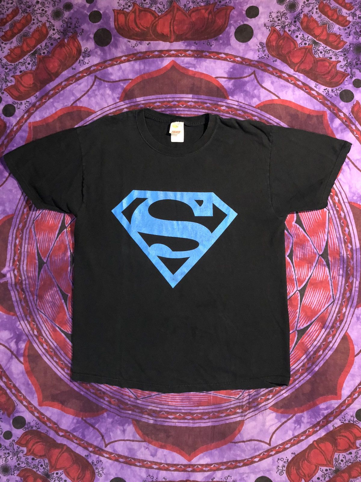 Dc Comics × Fruit Of The Loom × Vintage Superman “blue” classic logo ...