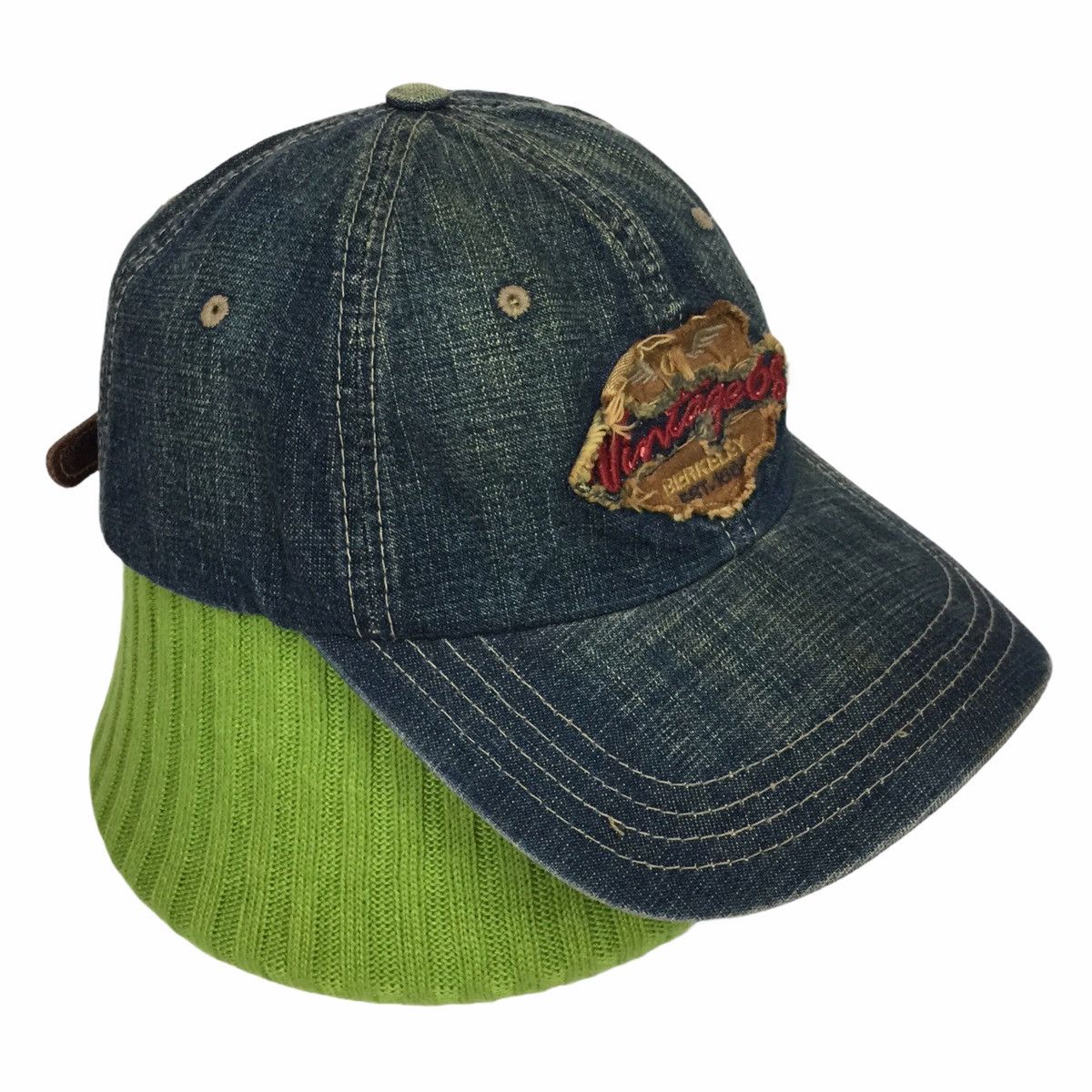 Designer × Hat 68 Berkeley University Of California Patchwork Denim Cap ...