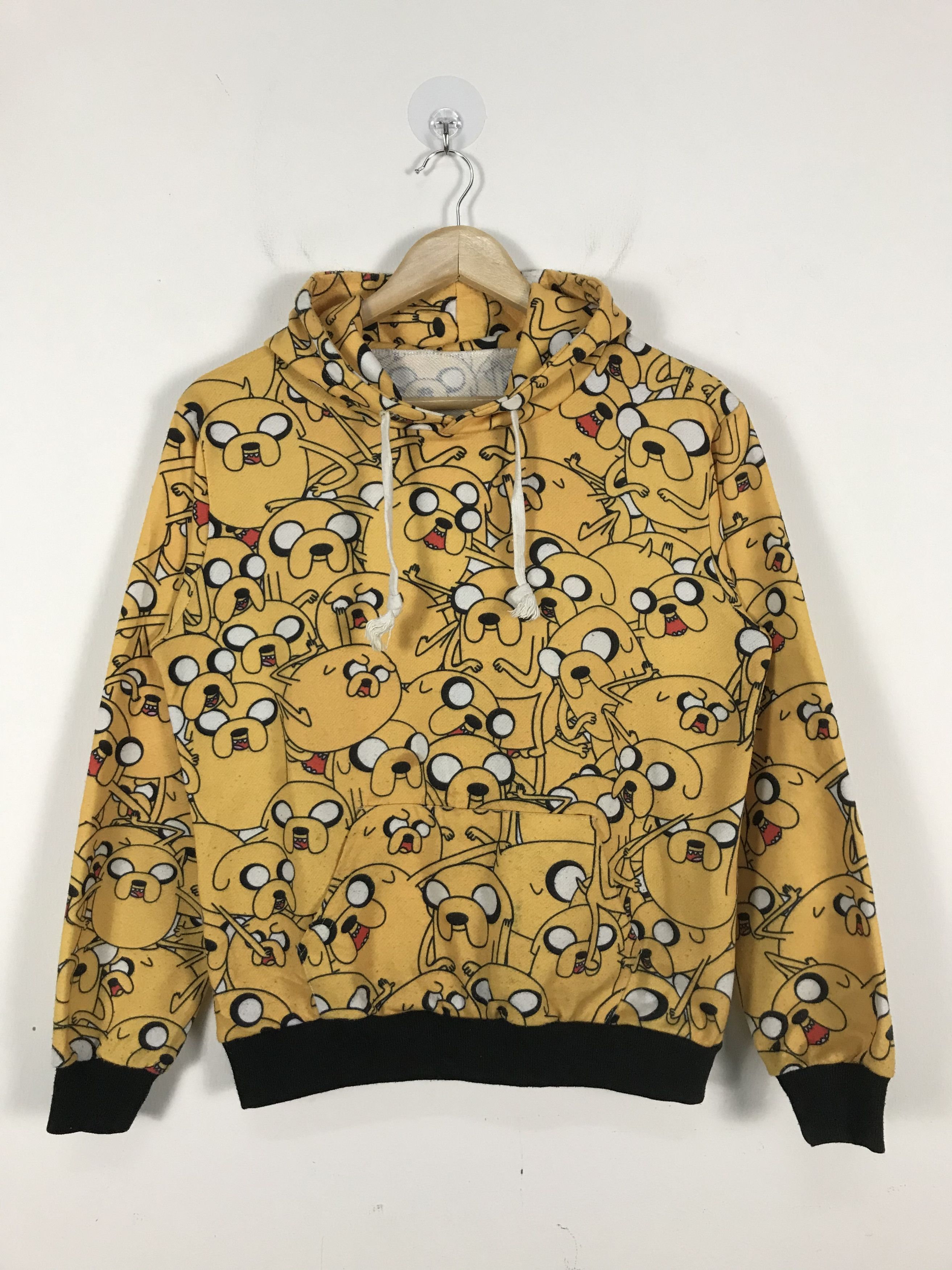 Cartoon Network × Vintage Fullprint Jake The Dog Yellow Hoodie ...