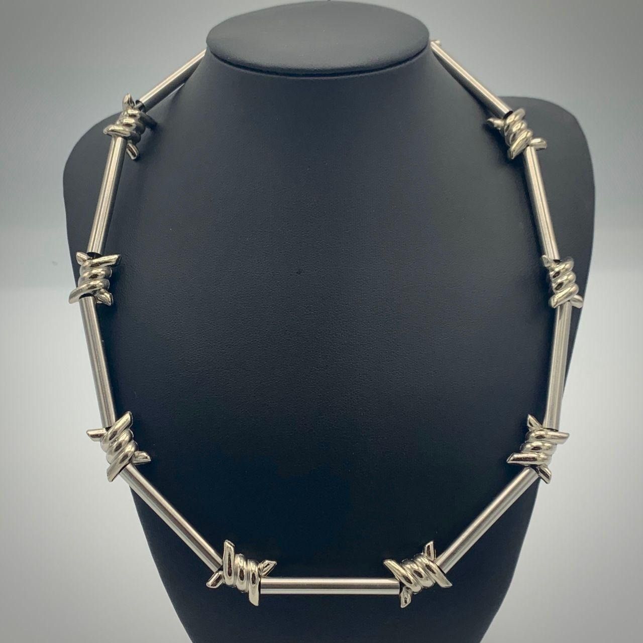 Jewelry × Streetwear Barbed Wire Necklace | Barbed Wire Chain | Grailed