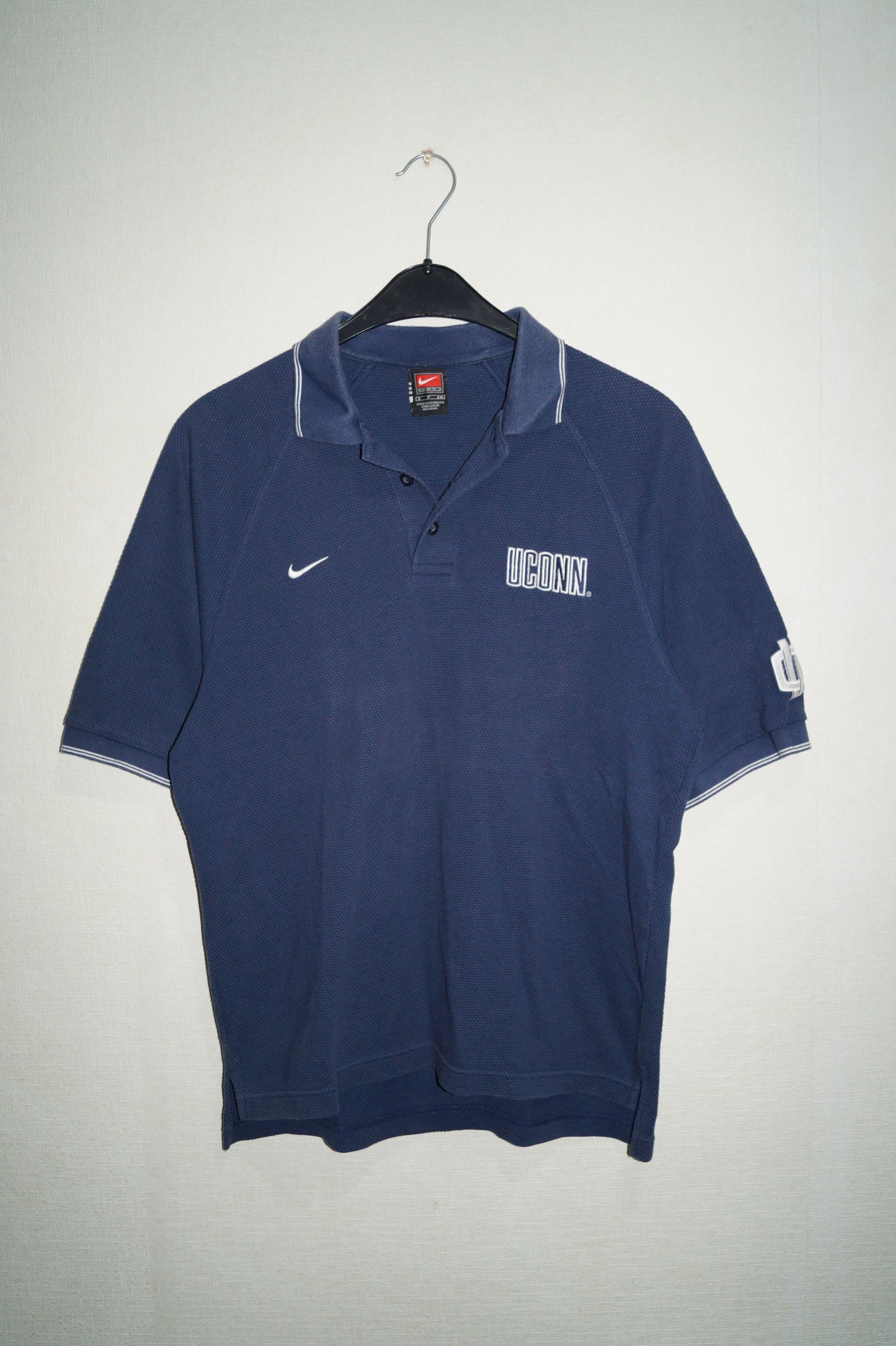 Nike × Vintage Vintage Nike Team Uconn Logo Tee Swoosh Faded Polo | Grailed