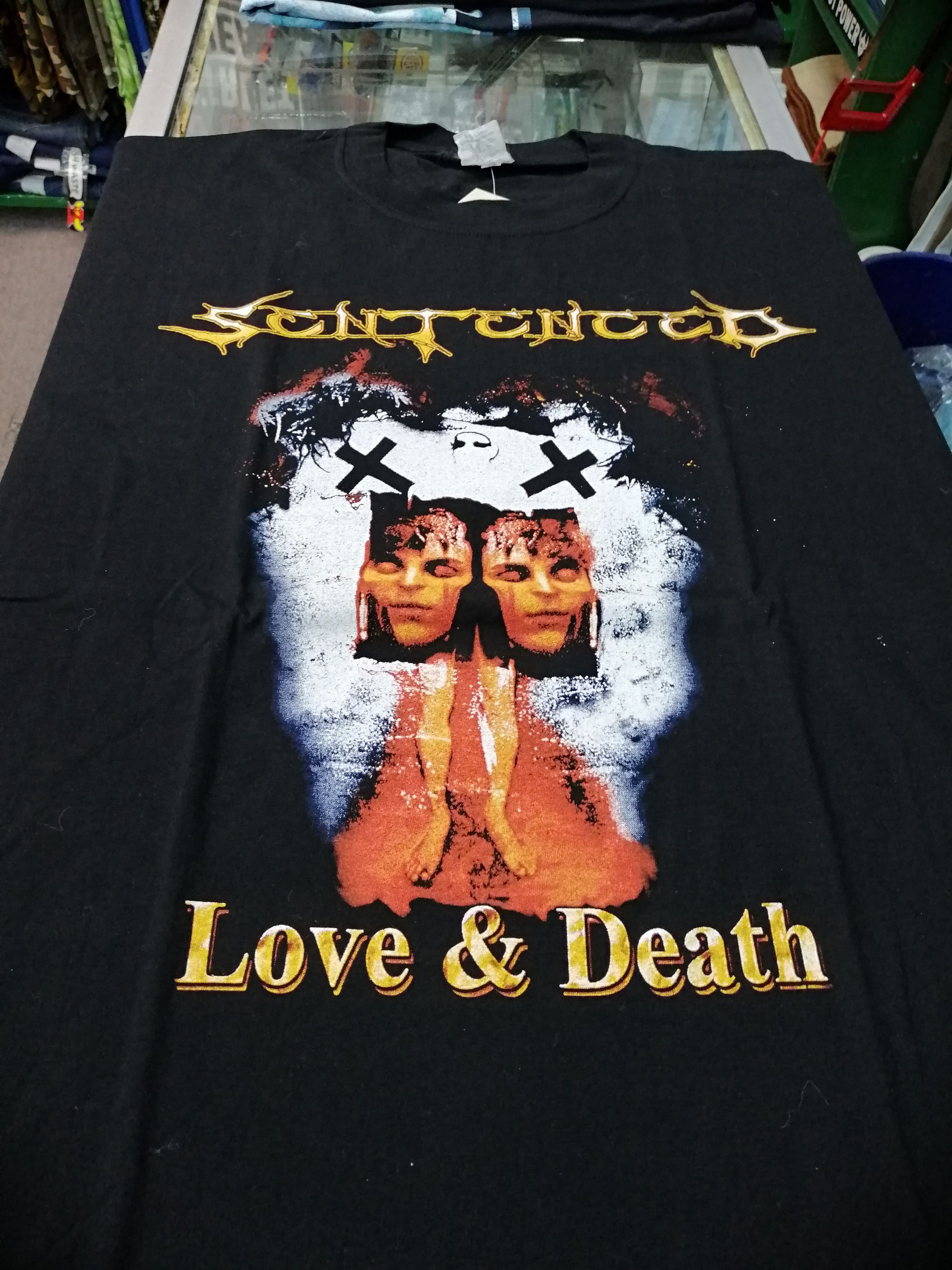 Band Tees SENTENCED Band Metal Death And Row Tour T-Shirt Vintage 90s ...