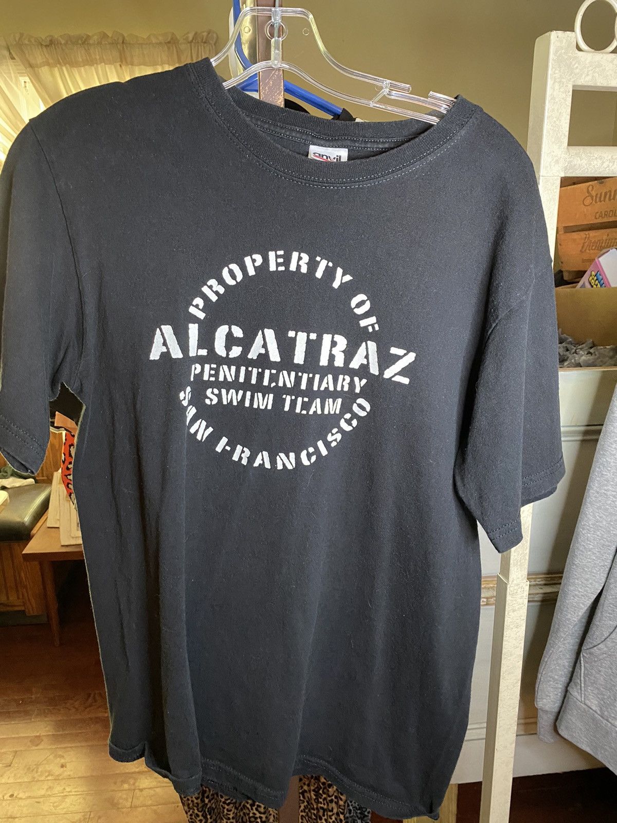 Vintage Authentic Alcatraz Penitentiary Swim Team SF Logo Tee | Grailed
