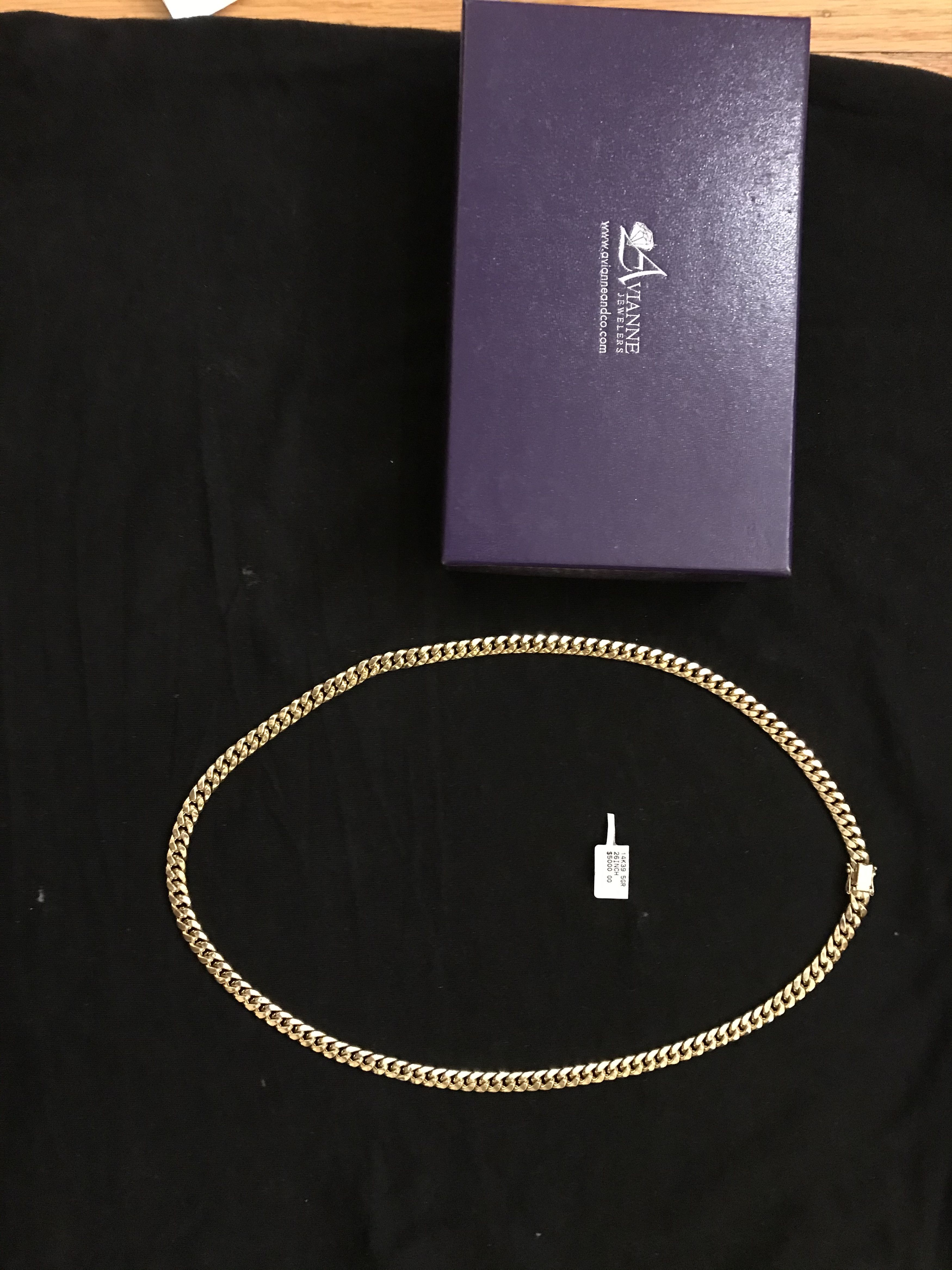 Gold Avianne Jewelers 14K Gold Hallow Cuban Link Chain | Grailed