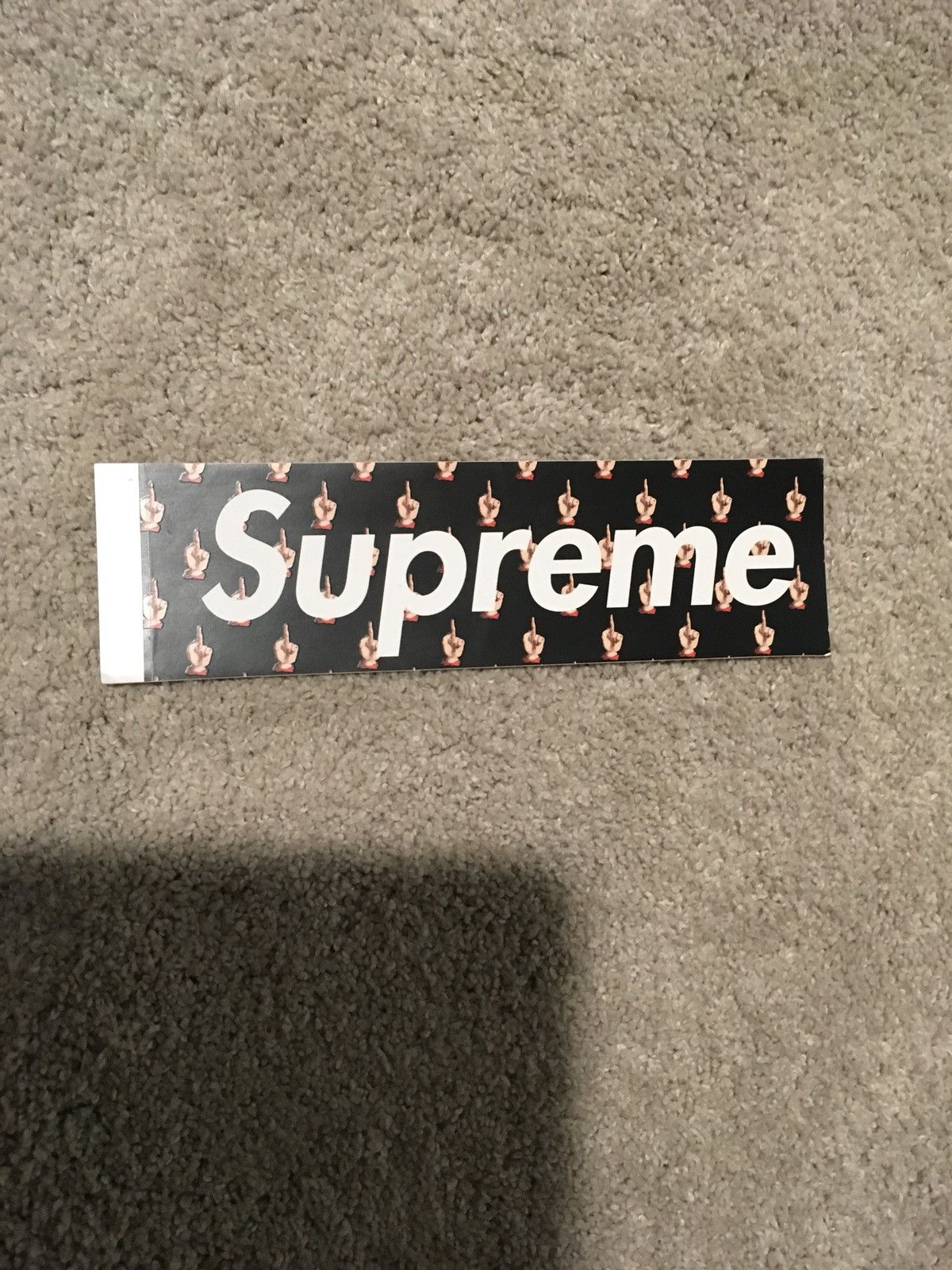 Supreme Undercover Middle Finger Box Logo Sticker | Grailed