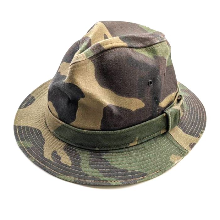 Vintage Camouflage Fedora Hat Large USA Made Vintage 80s 90s Camo | Grailed
