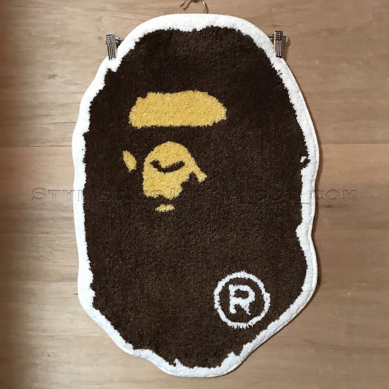 Bape DS! A Bathing Ape Bape Head Rug Mat | Grailed