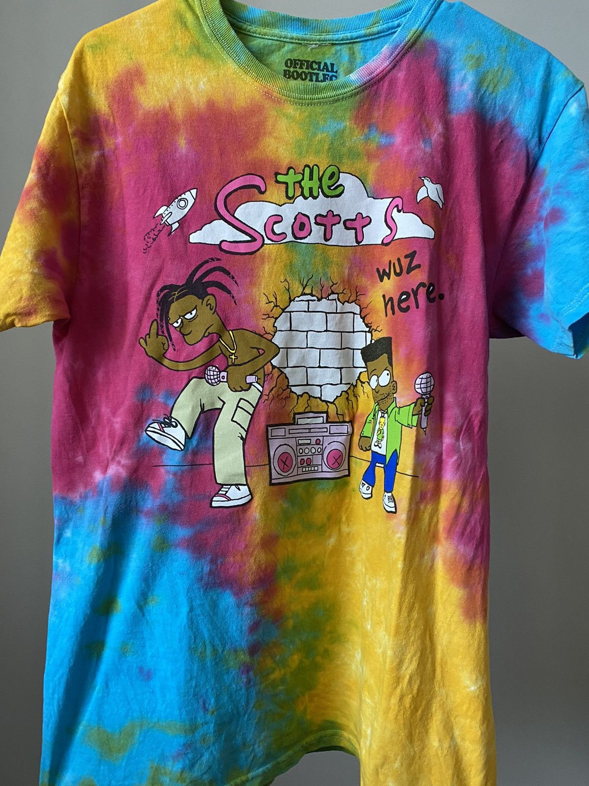 Kid Cudi × Travis Scott Official Bootleg The Scotts Simpsons Tee | Grailed