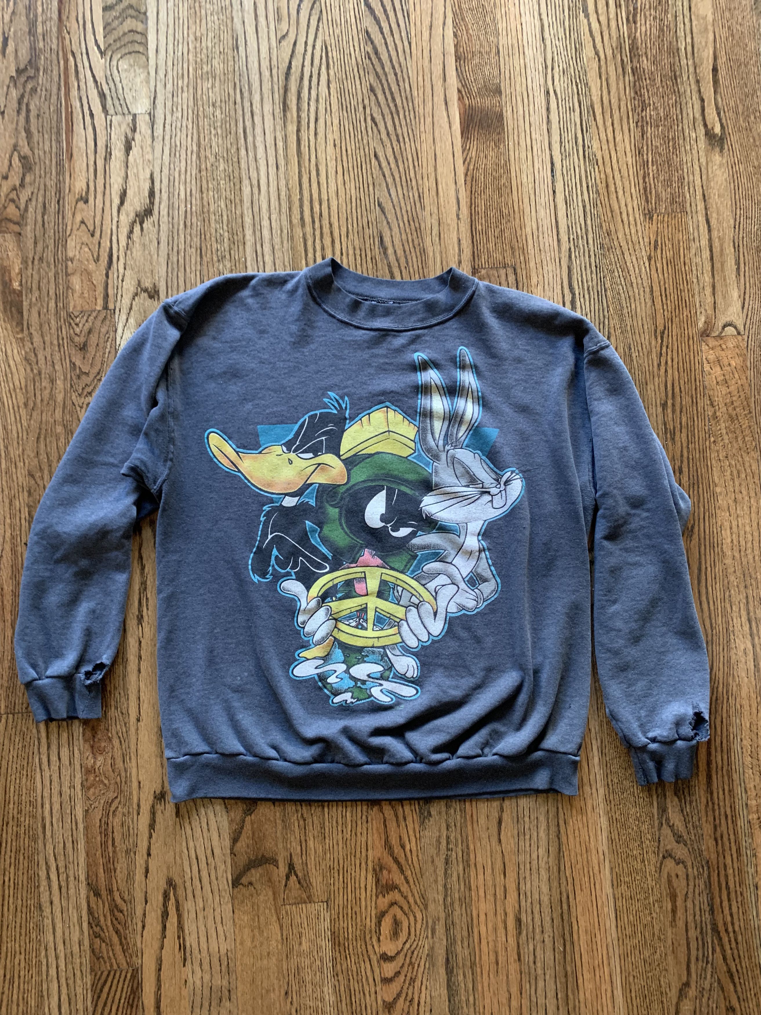 Vintage × Warner Bros 1993 Looney Tunes Sweater - Bugs Daffy Marvin ...