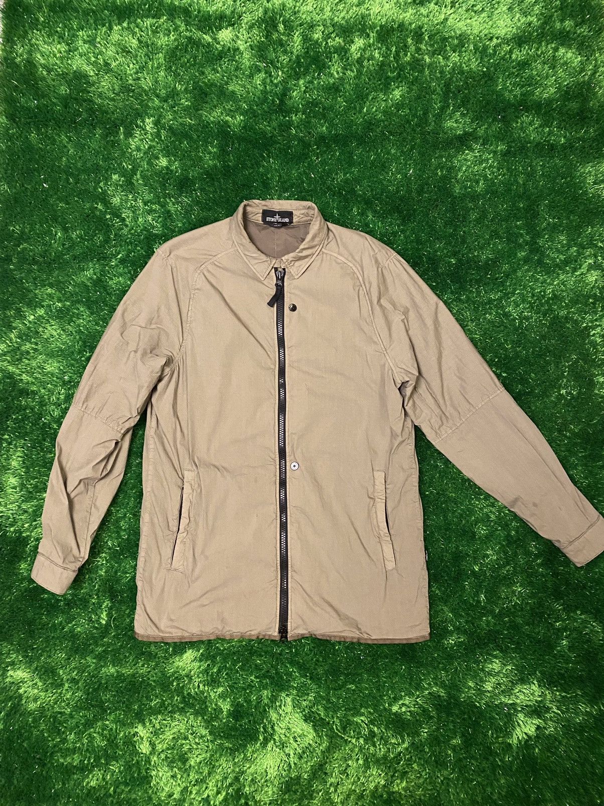 Stone Island Shadow Project Insulated Stretch Coach Jacket Olive Drab ...