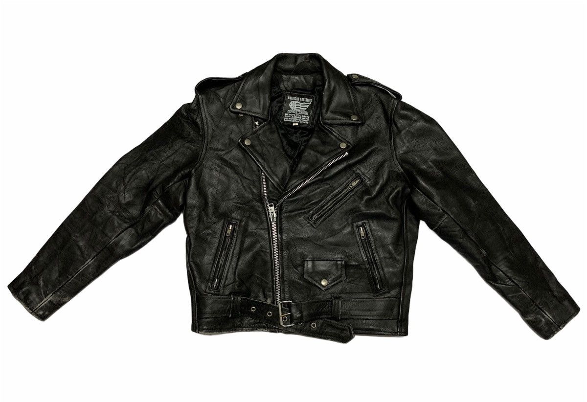 Leather Jacket × Racing Vintage Motorcycle jacket - perfecto Jacket ...