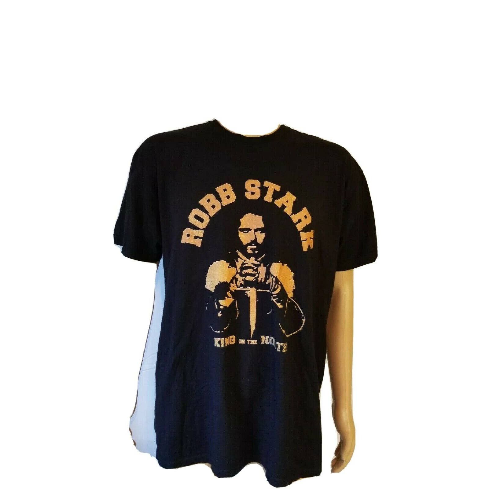 Vintage Robb Stark King Of The North Black Shirt Game Of Thrones GoT ...