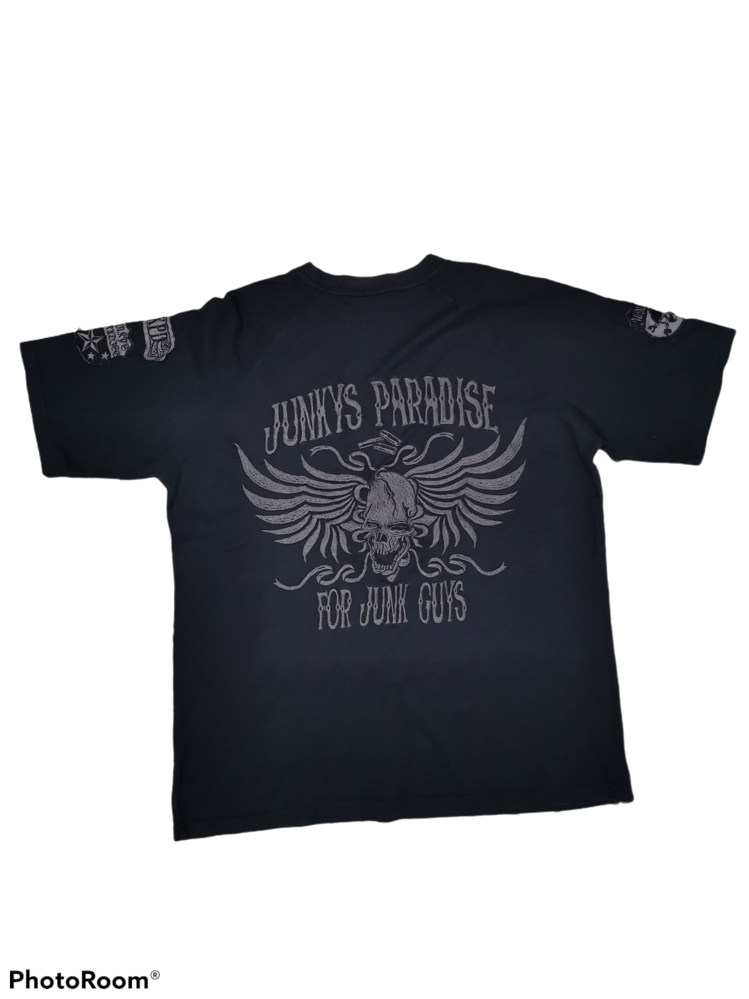 Japanese Brand × Vintage Vintage 90'Skull JKPD Junkys Paradise Shirt ...