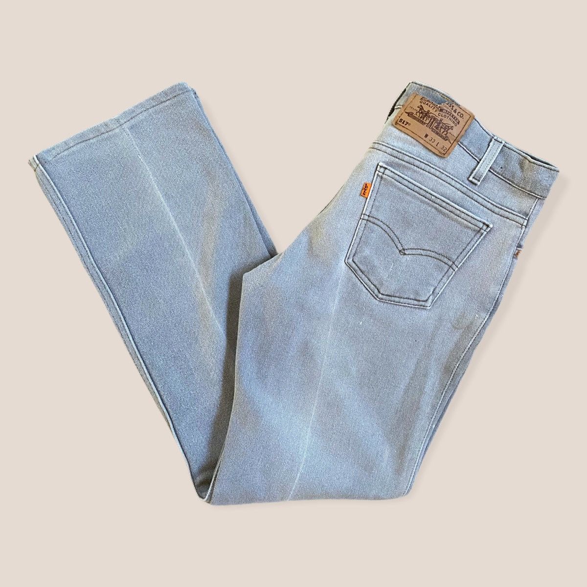 Levi's × Vintage Vintage 90s Grey Orange Tab 517 Levis Denim Jeans | Grailed