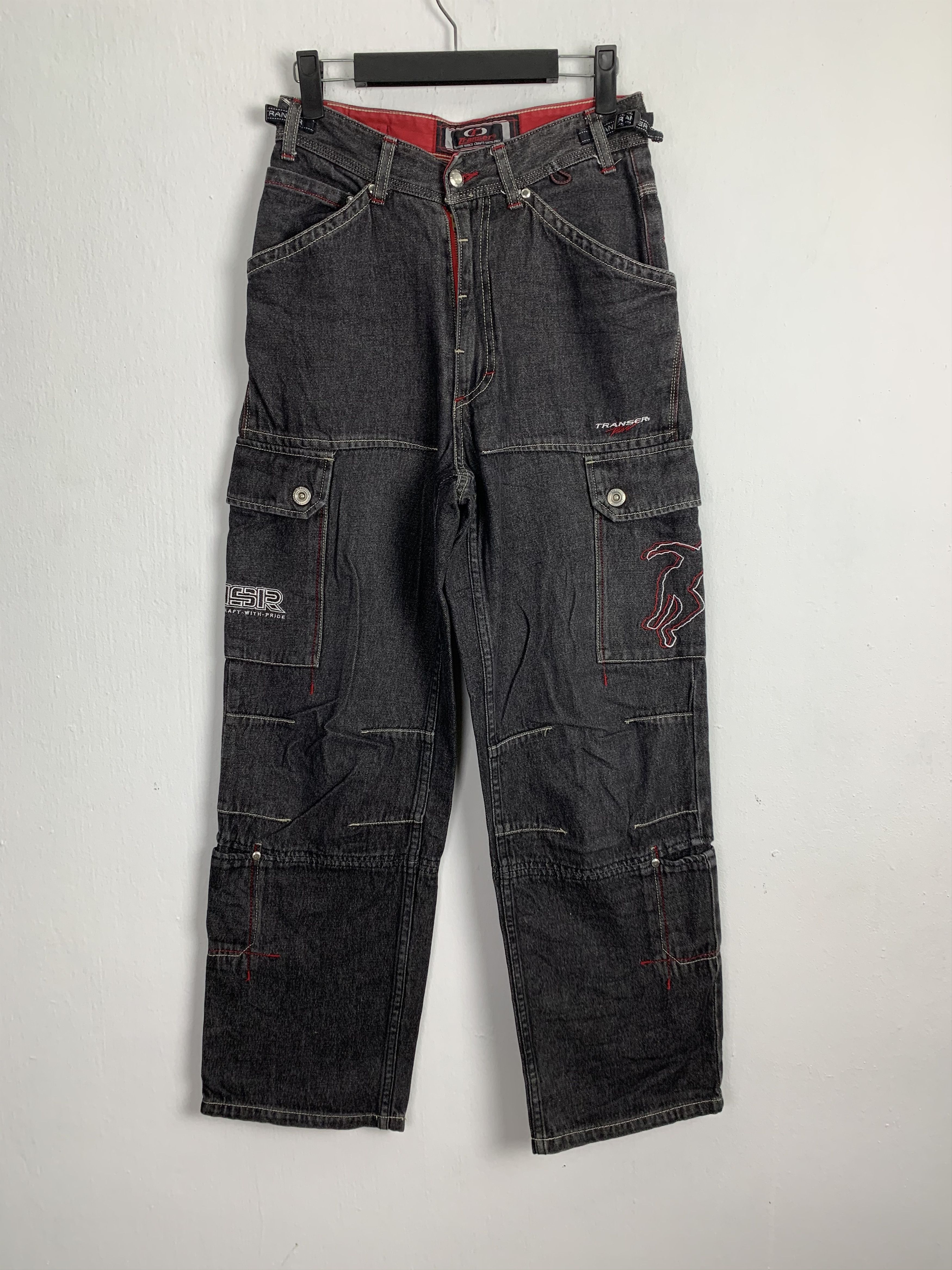 Vintage Transer jeans cargo multi pocket skate Pants #2624 | Grailed