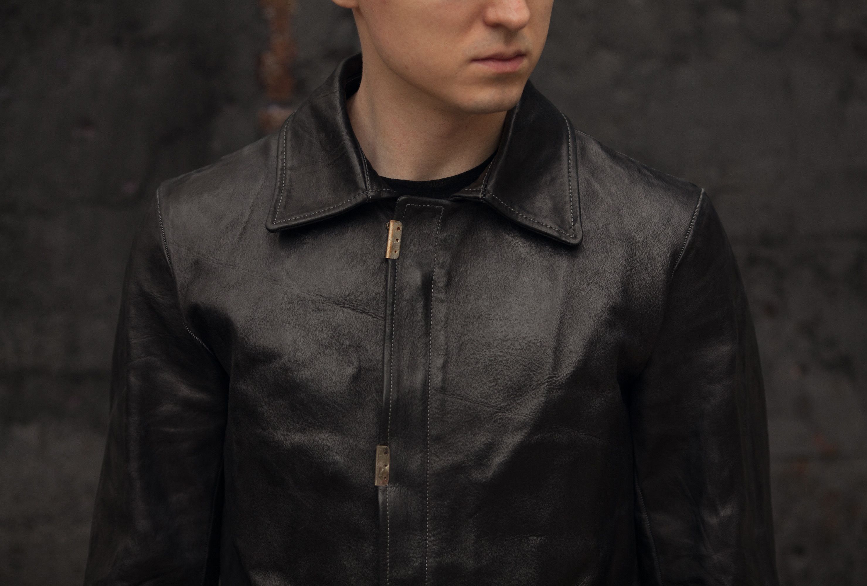 Carol Christian Poell scar stitch leather jacket | Grailed