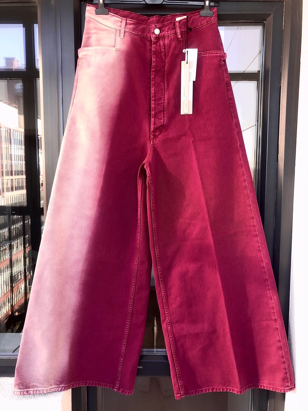 Rick Owens NEW 🔥 LARRY DEGRADE GRADIENT BLEACH RUNWAY WIDE PANTS RARE ...