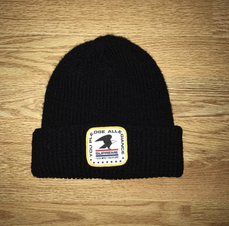 Supreme Pledge of Allegiance Beanie | Grailed