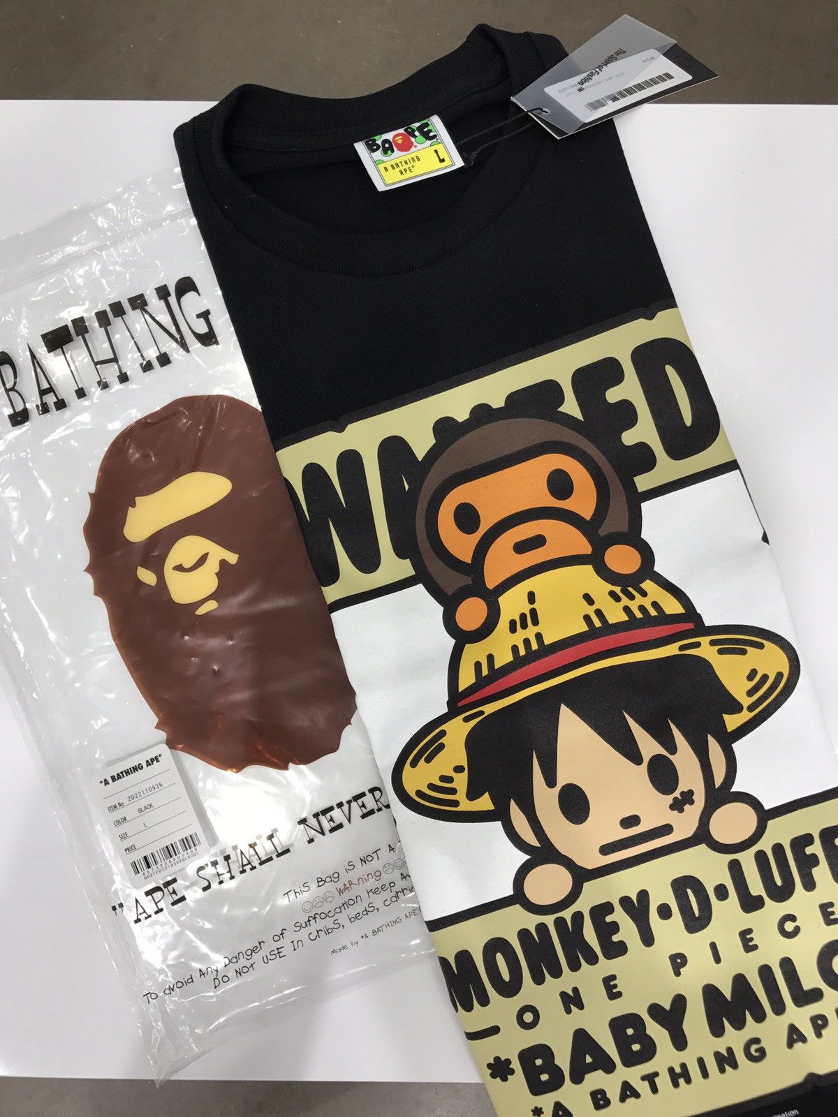 Bape Bape x One Piece Luffy x Milo Bounties | Grailed