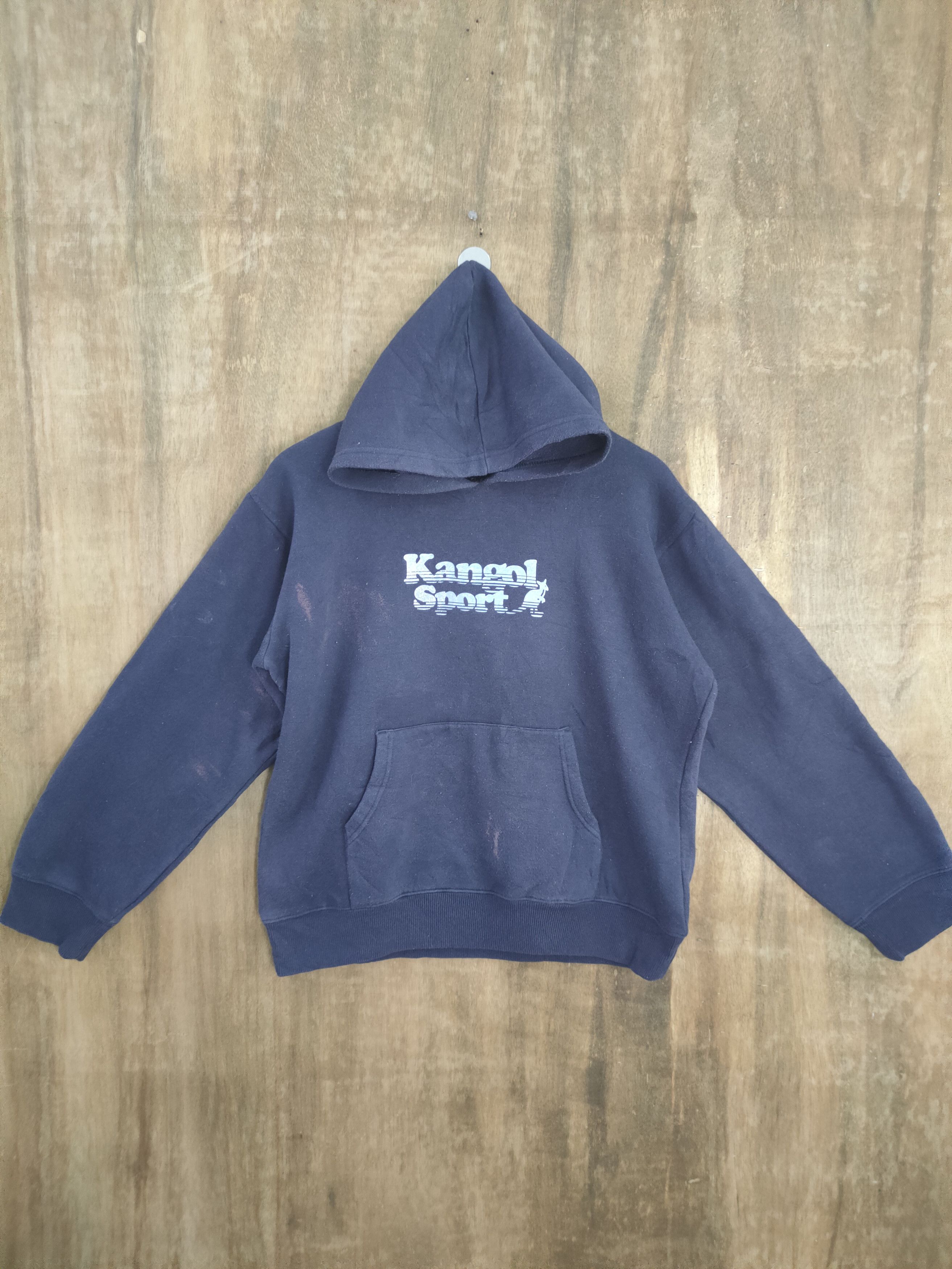 Kangol × Streetwear Kangol Sport Navy Blue Hoodies | Grailed