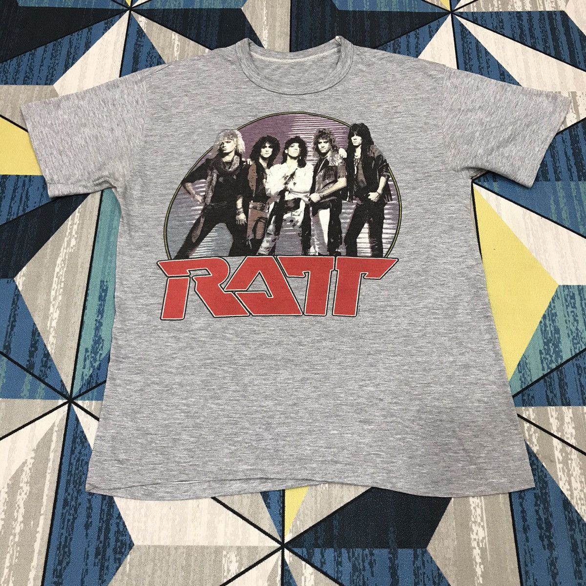 Band Tees × Rock Tees × Vintage Vintage 80s T-Shirt Band RATT TOUR IN ...