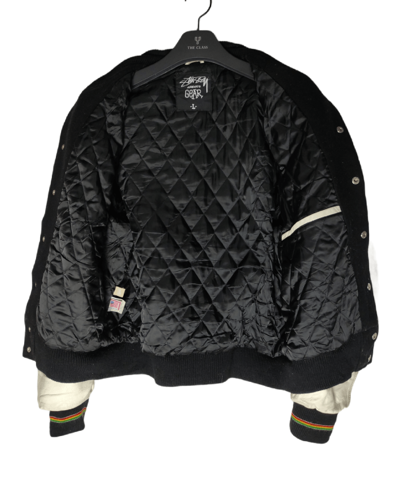 Vintage Vintage Stussy USA Rasta Varsity Jacket Wool | Grailed