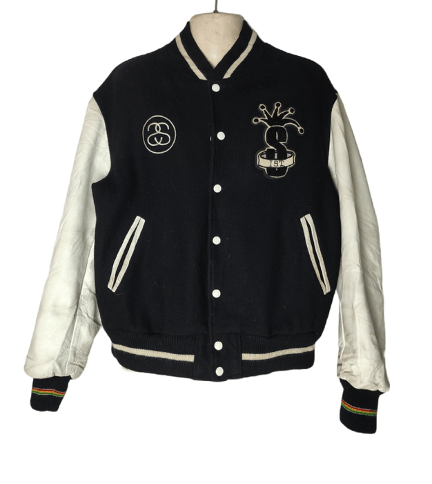 Vintage Vintage Stussy USA Rasta Varsity Jacket Wool | Grailed
