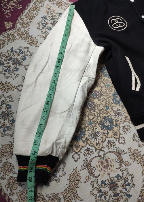 Vintage Vintage Stussy USA Rasta Varsity Jacket Wool | Grailed