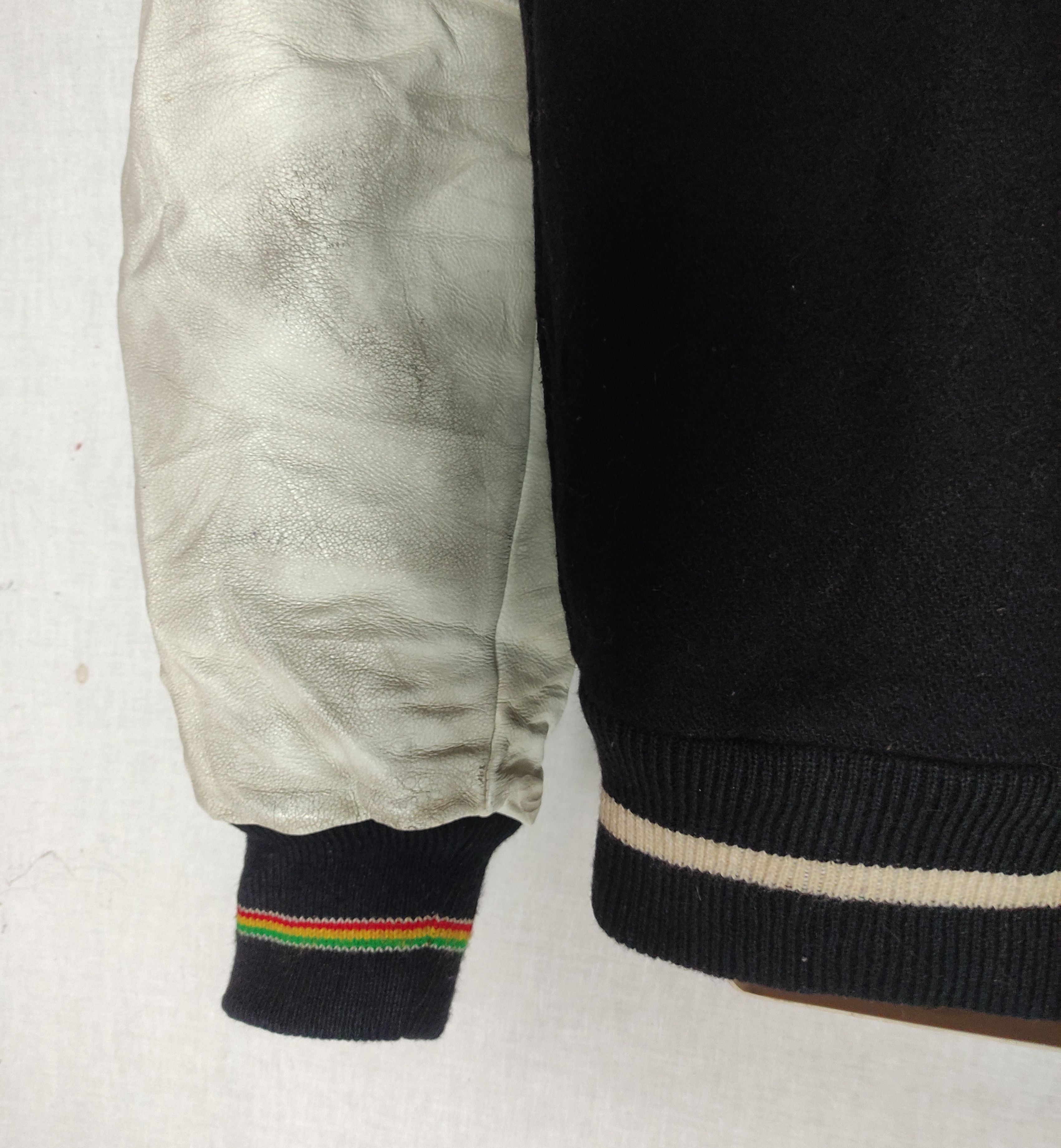 Vintage Vintage Stussy USA Rasta Varsity Jacket Wool | Grailed