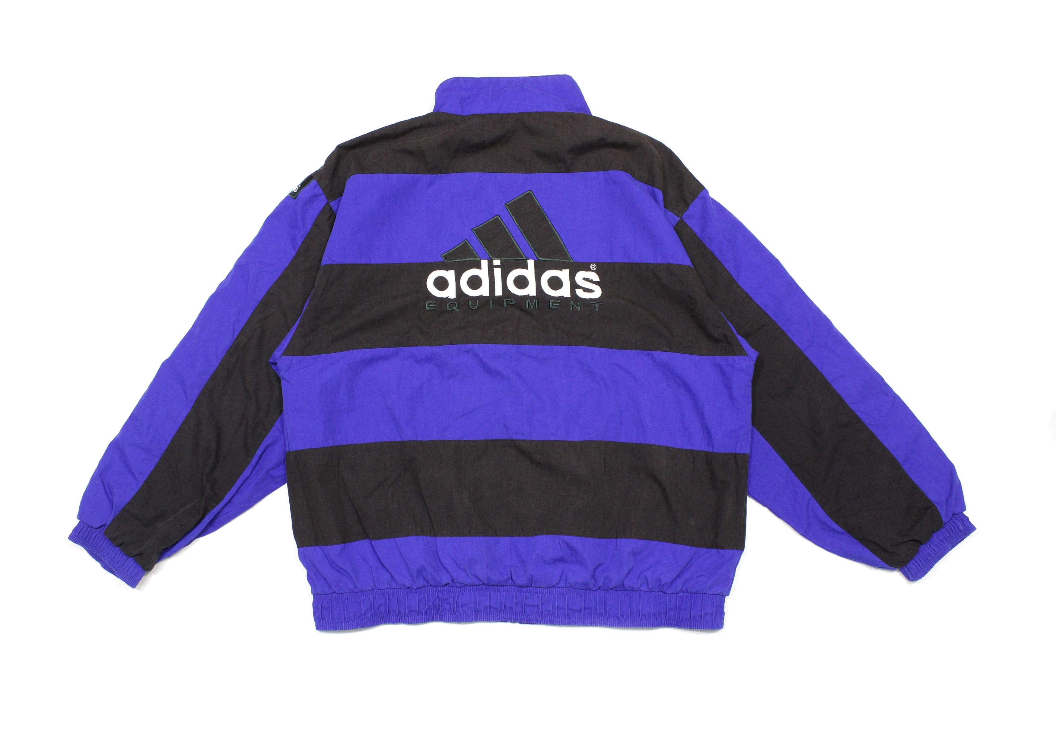 Adidas × Vintage Equipment 90S Big Logo Iconic Striped Jacket | Grailed