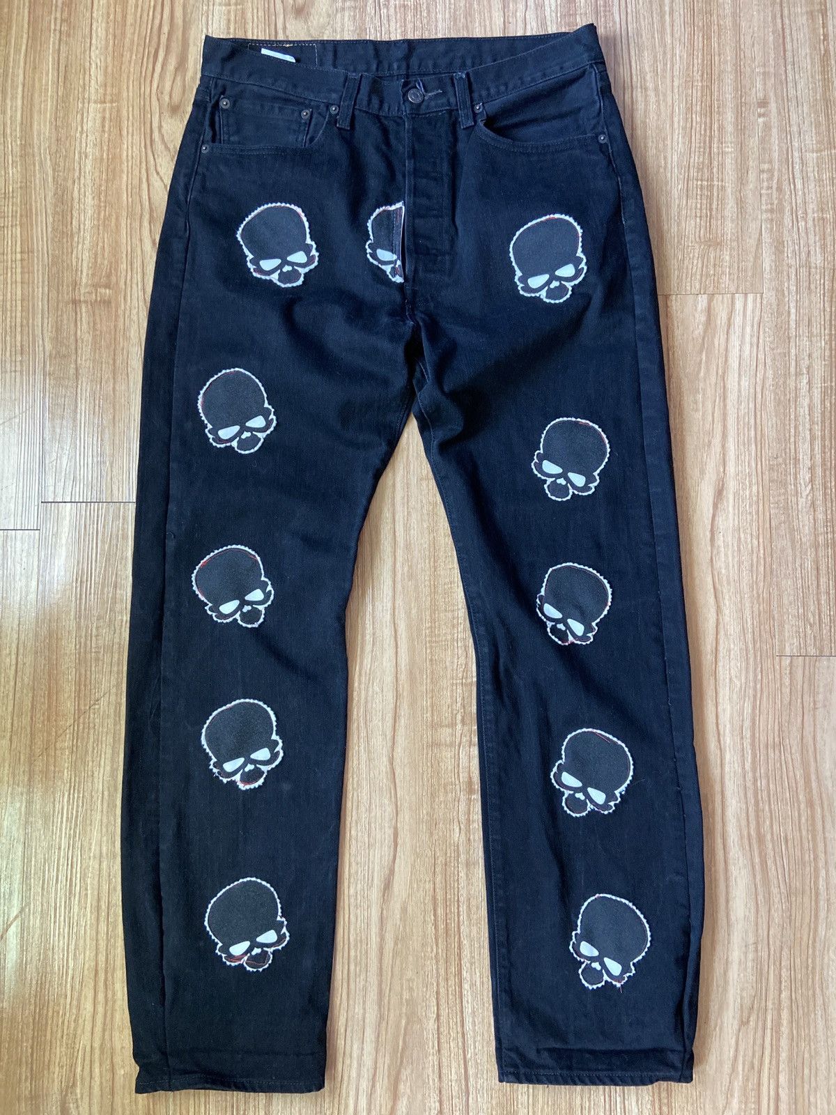 Levi's Custom Levi’s skulls all over | Grailed
