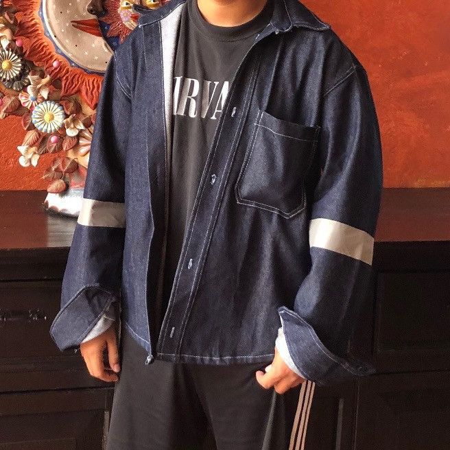 Vintage Denim 3M Reflective Work Jacket | Grailed