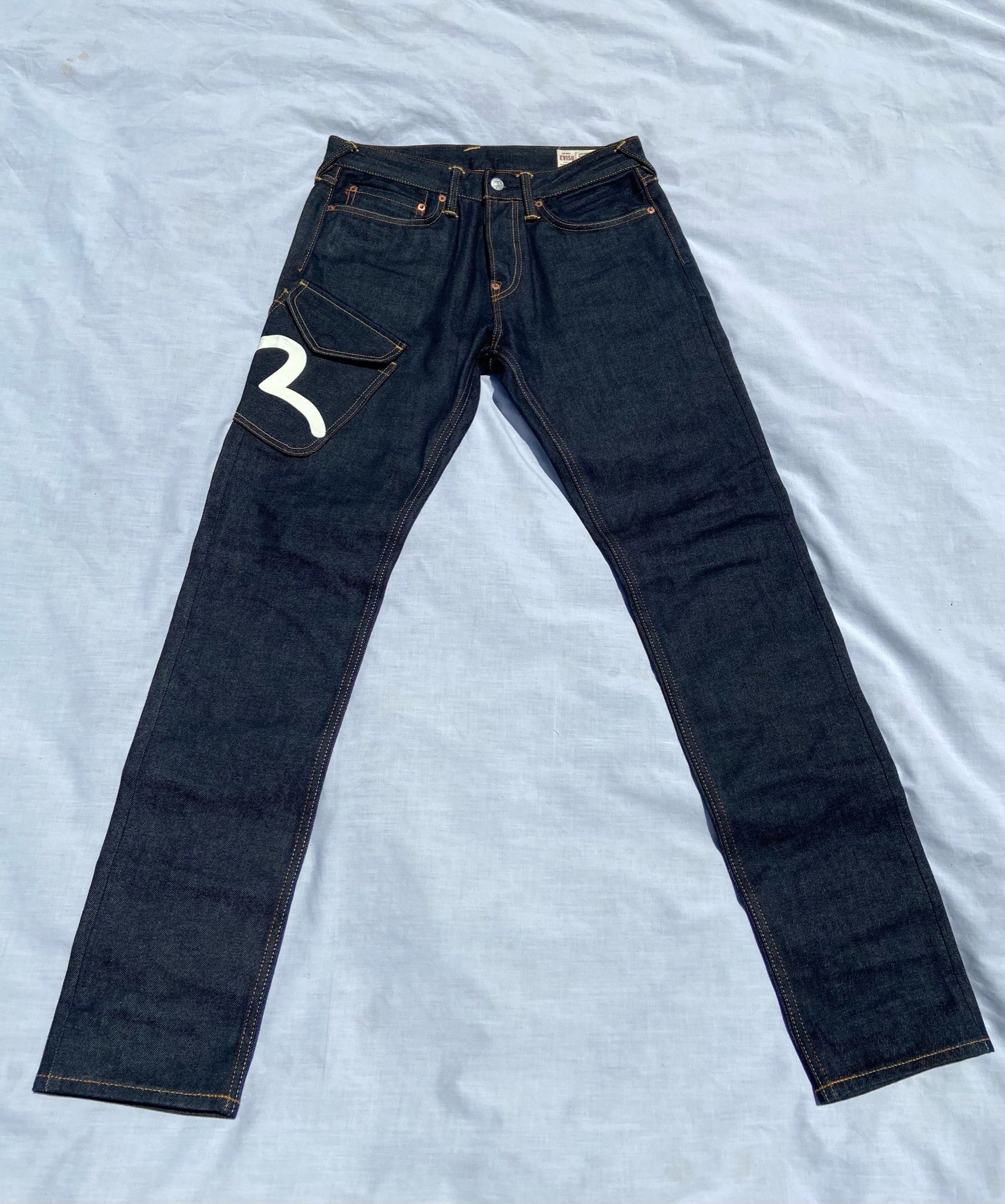 Evisu Evisu Japan 🩸 Cargo Pocket Seagull W/ Red Diacock Lot 2017 | Grailed