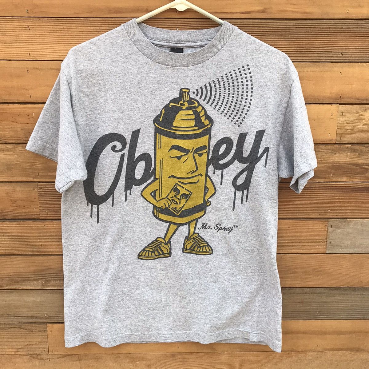 Made In Usa × Obey × Streetwear Vintage Obey “mr. spray” made in USA t ...